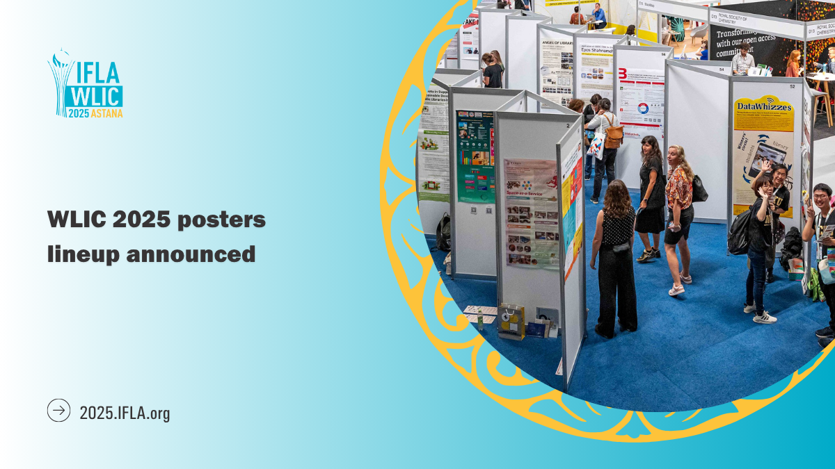 WLIC poster session lineup announced - IFLA | WLIC 2025